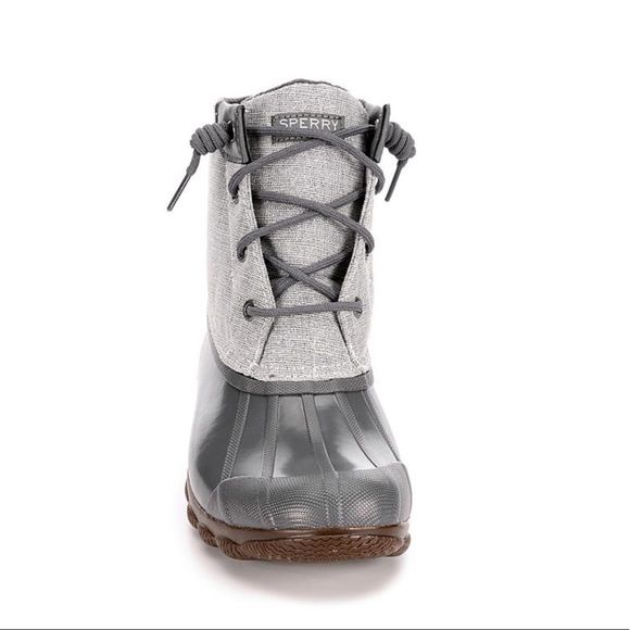Sperry | Shoes | New Sperry Grey Waterproof All Weather Duck Boots ...